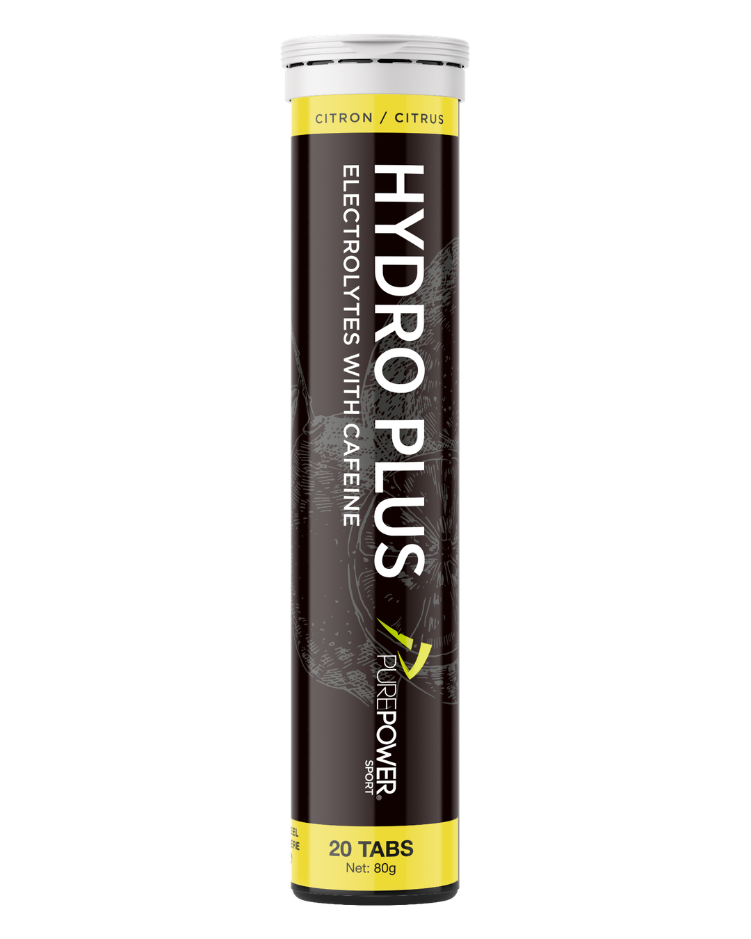 PurePower Elektrolytter Plus 20 Tabs — Med koffein og ekstra vitaminer ...